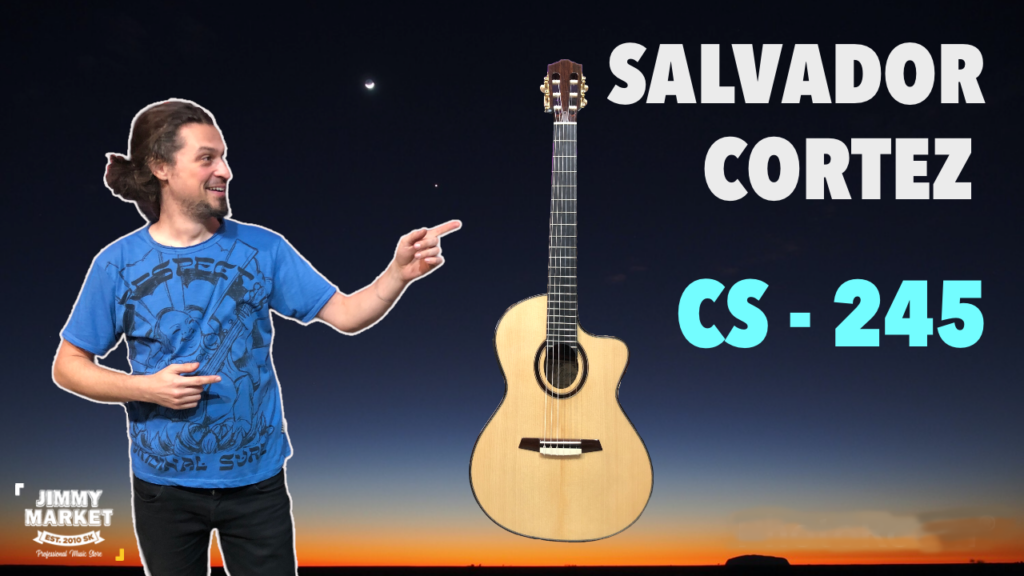 Salvador Cortez CS-245 Klasická Gitara s tenkým telom, skvelým zvukom a ...